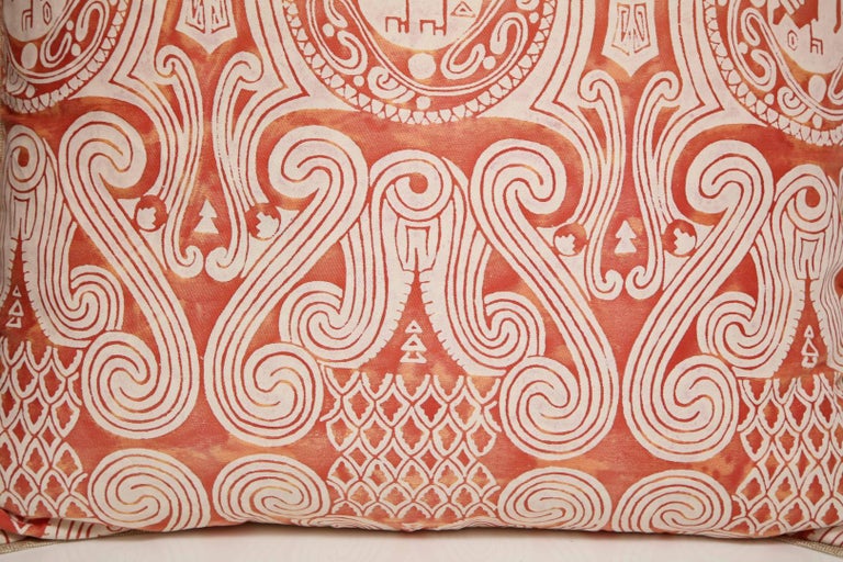 Pair of Fortuny Fabric Cushions in the Peruviano Incan Pattern For Sale ...