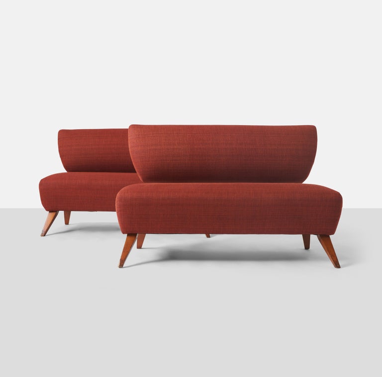 Pair of "Fred" Settees by Jordan Mozer For Sale at 1stDibs