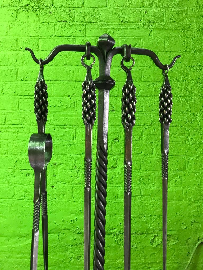 Pair of Gothic Style Fire Tools For Sale at 1stDibs