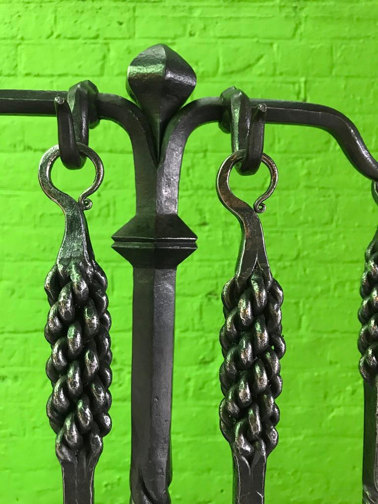 Pair of Gothic Style Fire Tools For Sale at 1stDibs