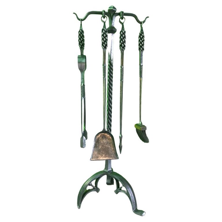 Pair of Gothic Style Fire Tools For Sale at 1stDibs