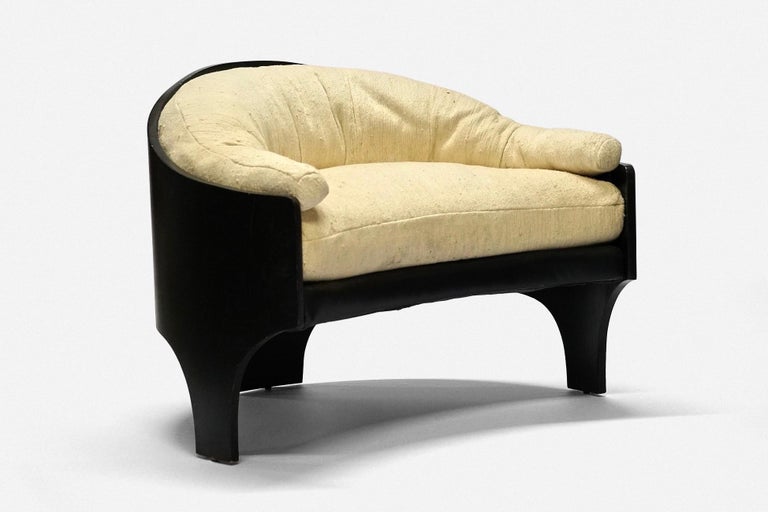 Pair of Henry P Glass Intimate Island Lounge Chairs For Sale at 1stDibs