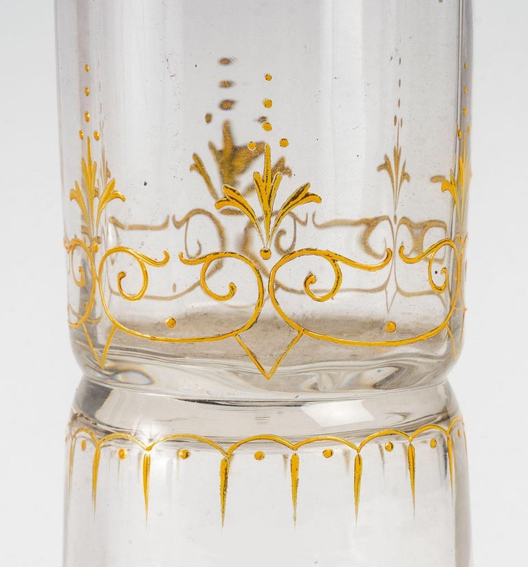 A Pair of Hungarian Crystal Vases For Sale at 1stDibs