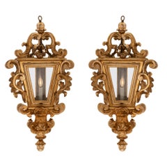Pair of 17th-18th Century Venetian Gondola Lanterns at 1stdibs