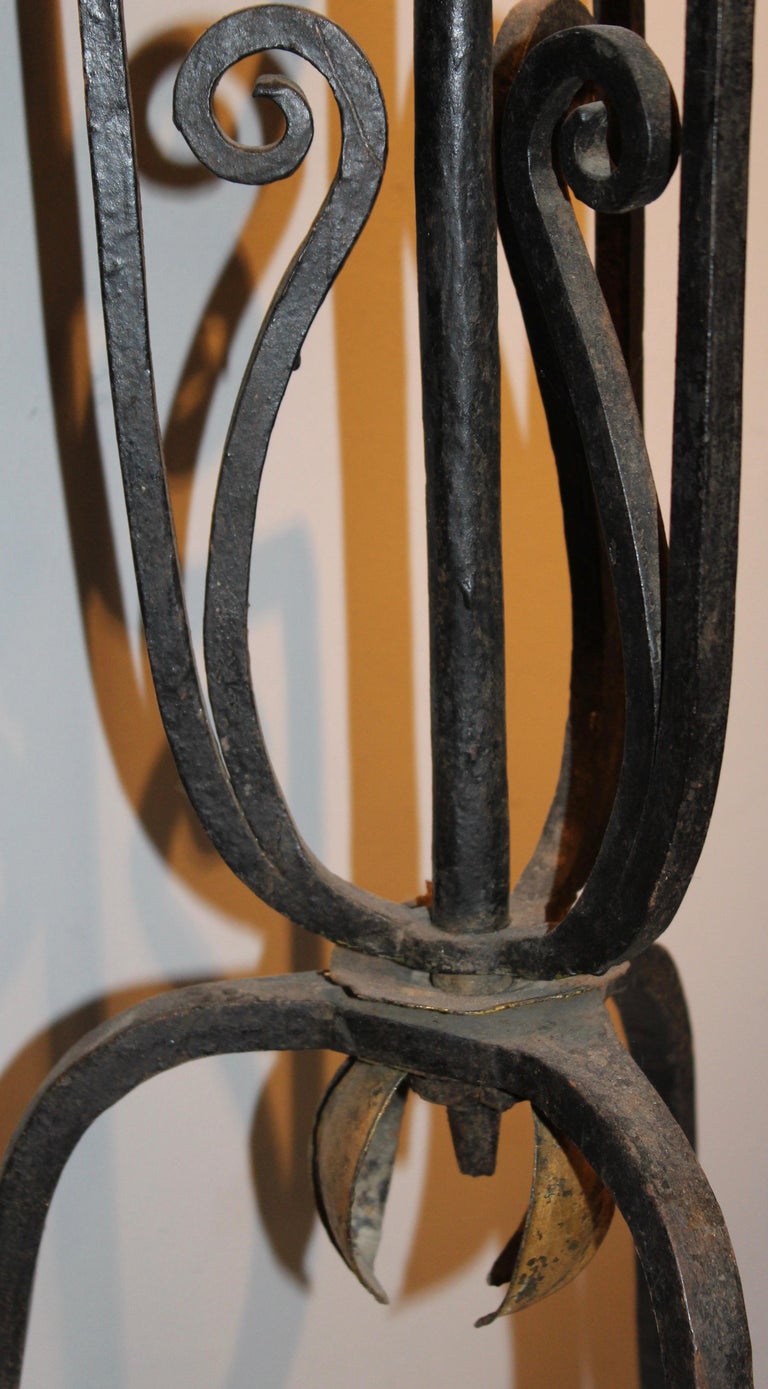 Pair of Italian Wrought Iron Church Pricket Sticks, circa 1900 For Sale ...