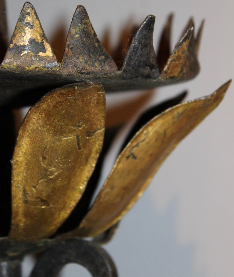 Pair of Italian Wrought Iron Church Pricket Sticks, circa 1900 For Sale ...