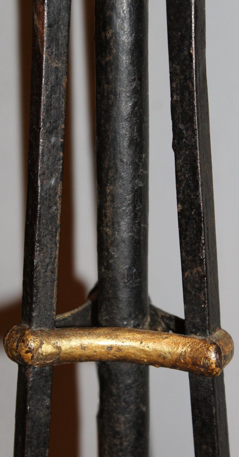 Pair of Italian Wrought Iron Church Pricket Sticks, circa 1900 For Sale ...