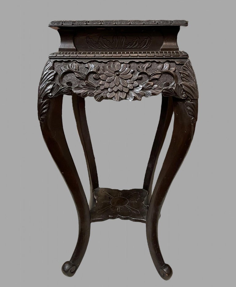 A Pair Of Japanese Lamp or Plant Holders For Sale at 1stDibs