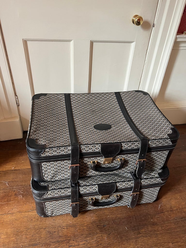 A Pair of Large Goyard Suitcases For Sale at 1stDibs