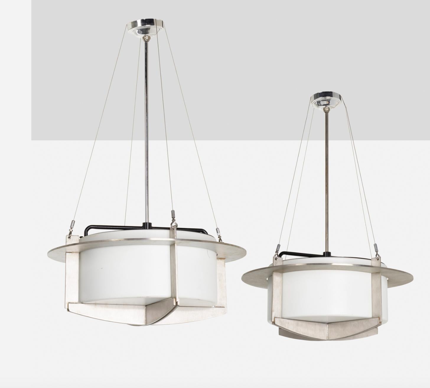 Pair of Large Library Pendnats at 1stDibs