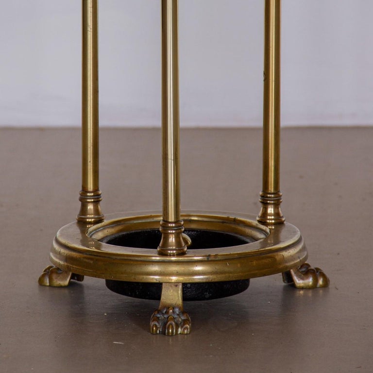 Pair of Late 19th Century English Brass Stick Stands, Stamped For Sale ...