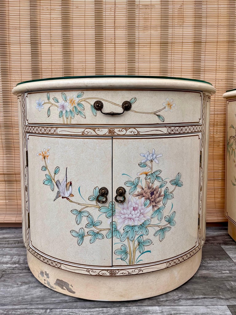 Pair of Late 20th Century Chinoiserie Lacquer Nightstands For Sale at ...