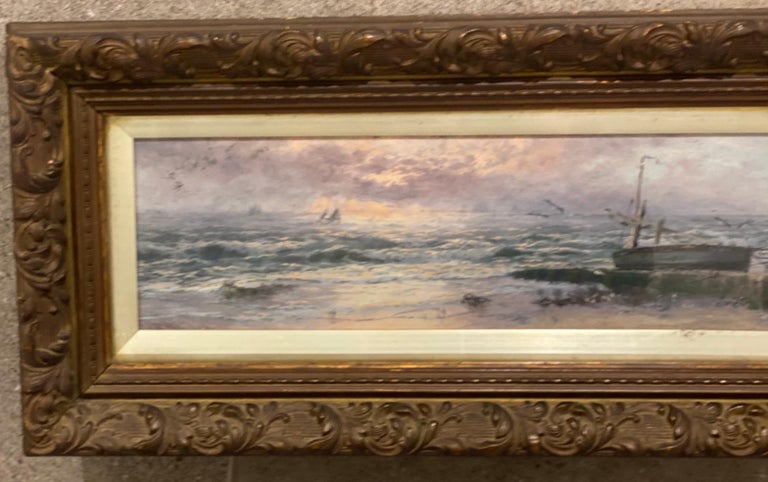 Pair of Marine Paintings by Thomas Rose Miles RCA For Sale at 1stDibs
