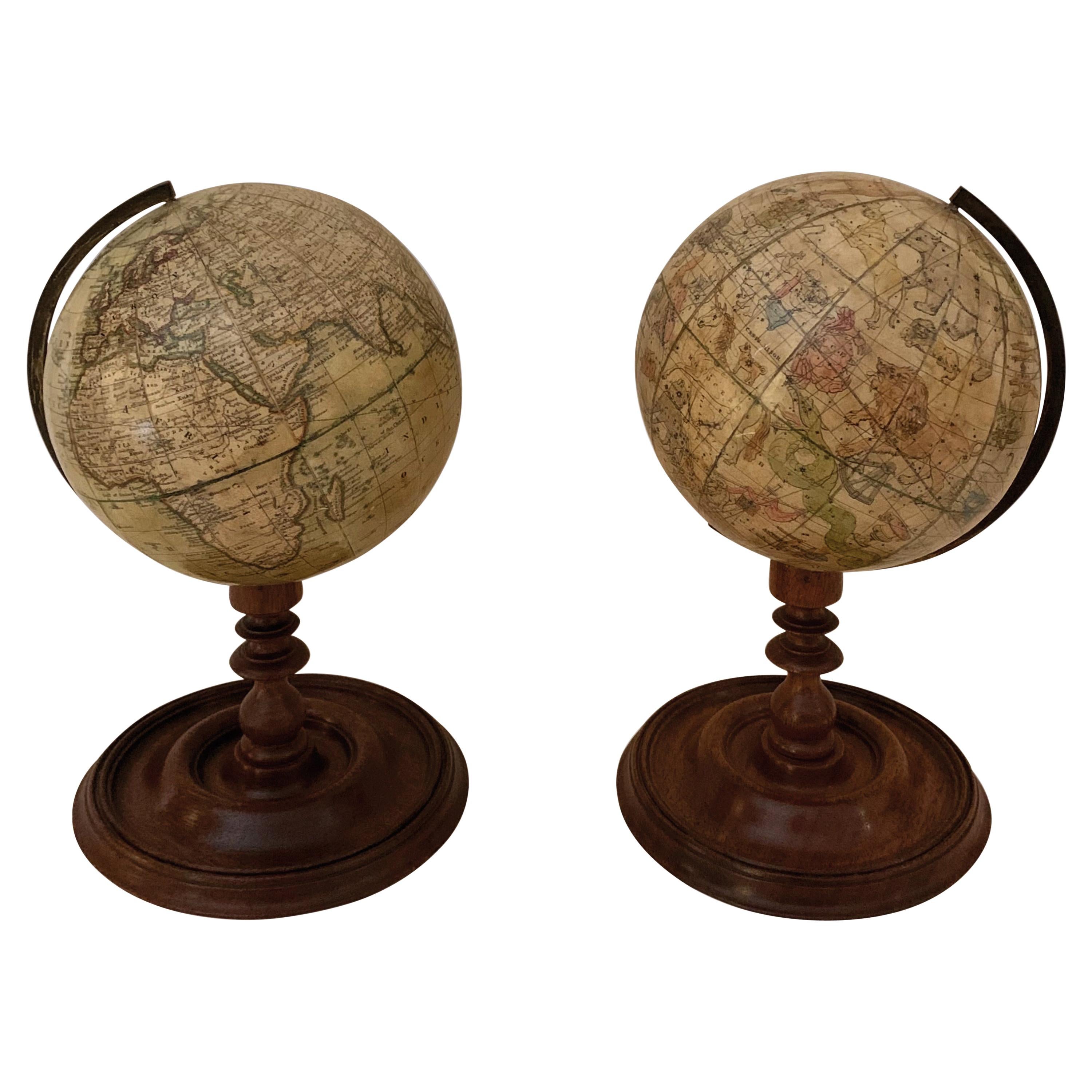 19th Century Terrestrial Table Globe by Newton For Sale at 1stDibs