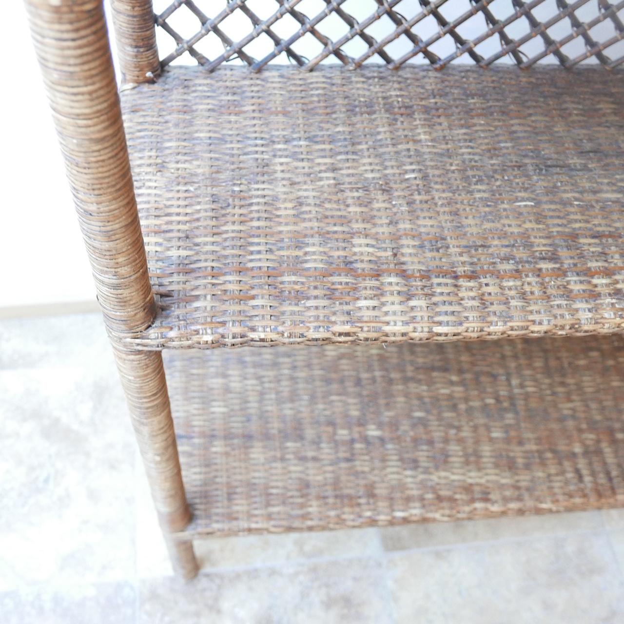 Pair of Midcentury Cane Bookcases at 1stDibs