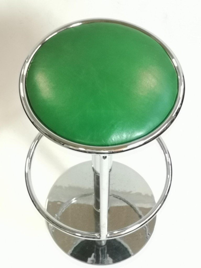 Pair of Mid-Century Italian Bar Stools from the 1970's For Sale at 1stDibs