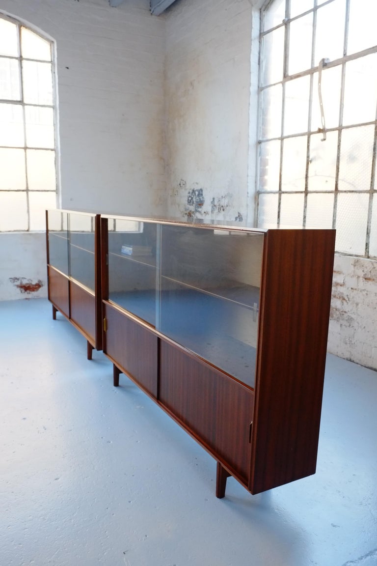 Pair of Mid-Century Modern Glazed Bookcases by Robert Heritage For Sale ...