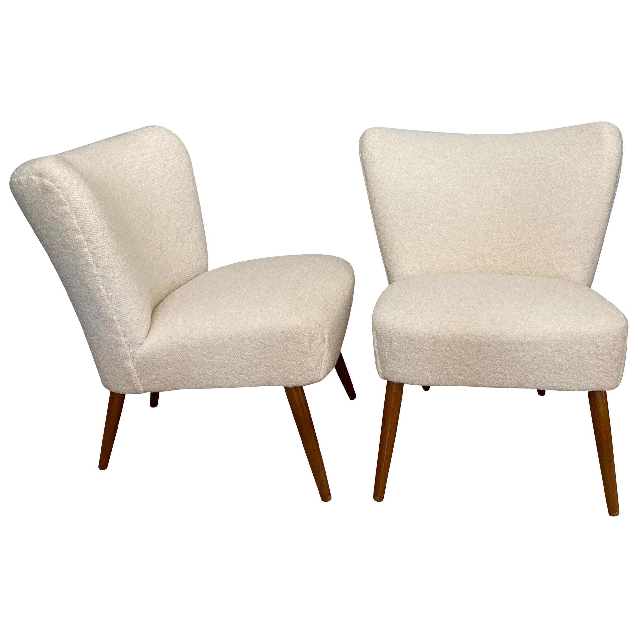 Pair of Midcentury Scandinavian Lounge or Cocktail Chairs at 1stDibs ...