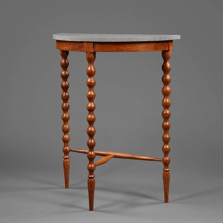 Pair of Modern Bobbin Legged Side Tables For Sale at 1stDibs