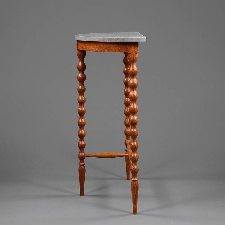 Pair of Modern Bobbin Legged Side Tables For Sale at 1stDibs