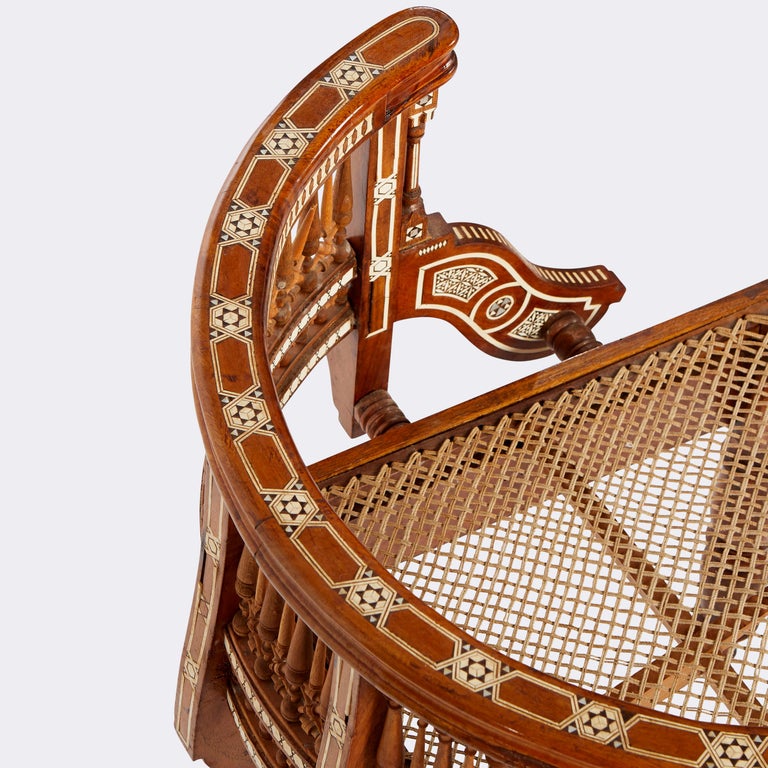 Pair of Moroccan Inlaid Rosewood Chairs For Sale at 1stDibs | moroccan ...