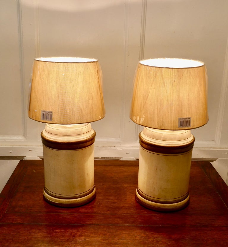 Pair of Mustard Yellow Table Lamps For Sale at 1stDibs