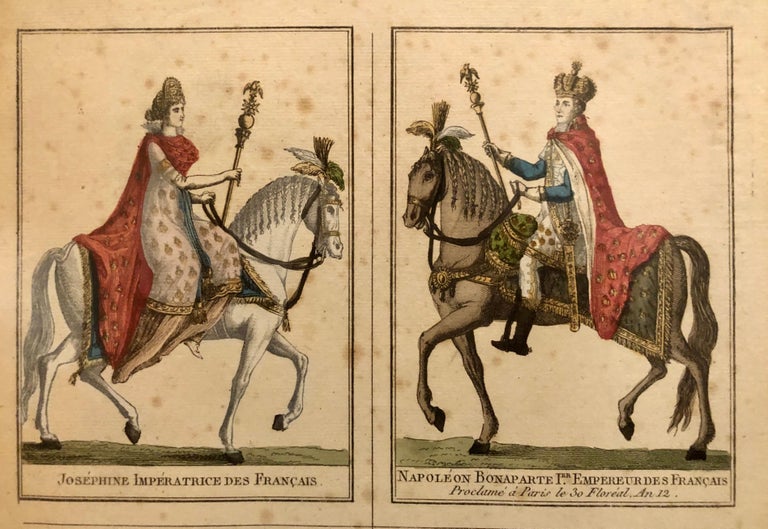 Pair of Napoleonice Engravings in a Tortoise Shell Frame For Sale at ...