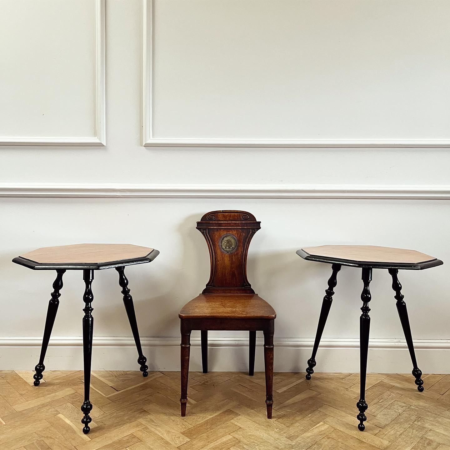 Pair of 19th Century Tripod Occasional Tables at 1stDibs