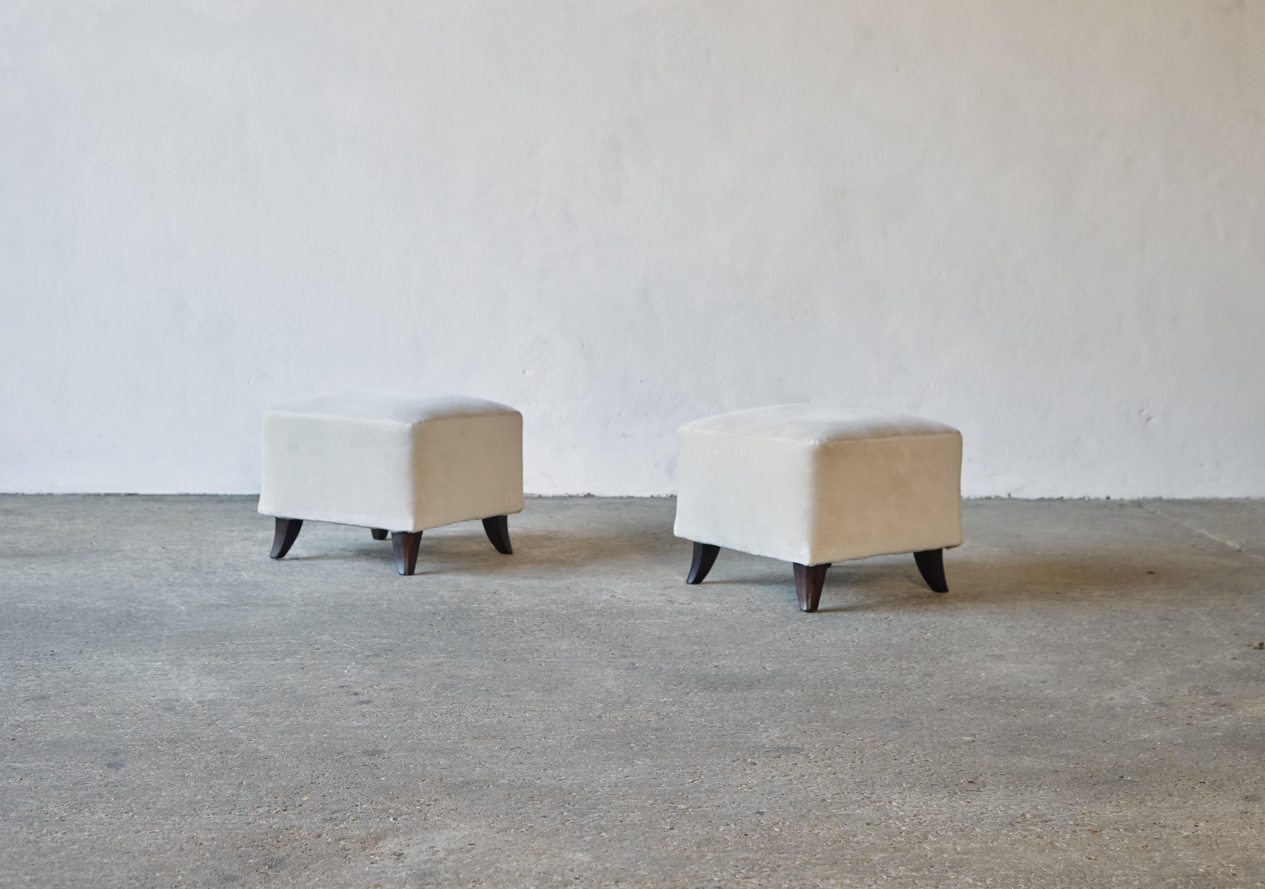 Pair of Ottomans, Italy, 1950s at 1stDibs