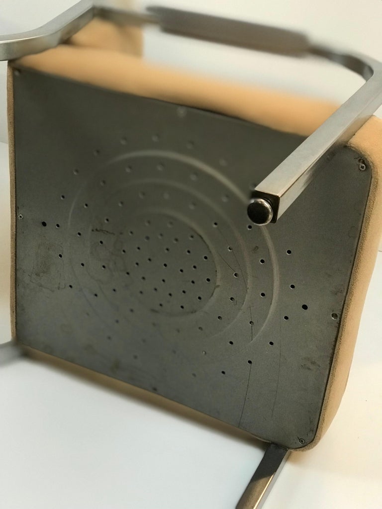 A Pair of Petite Square Tubing 1960's Club Chairs IMO Shaw Walker or ...