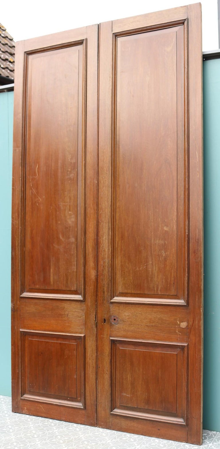 Pair of Reclaimed Teak Double Doors For Sale at 1stDibs
