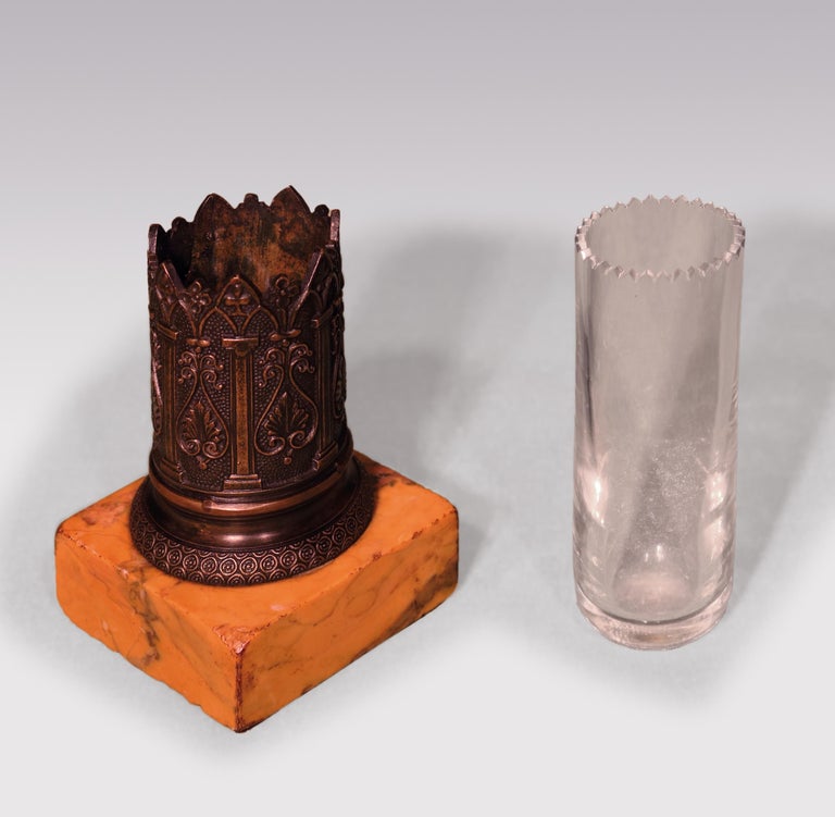 Pair of Regency Period Bronze Spill Vases For Sale at 1stDibs