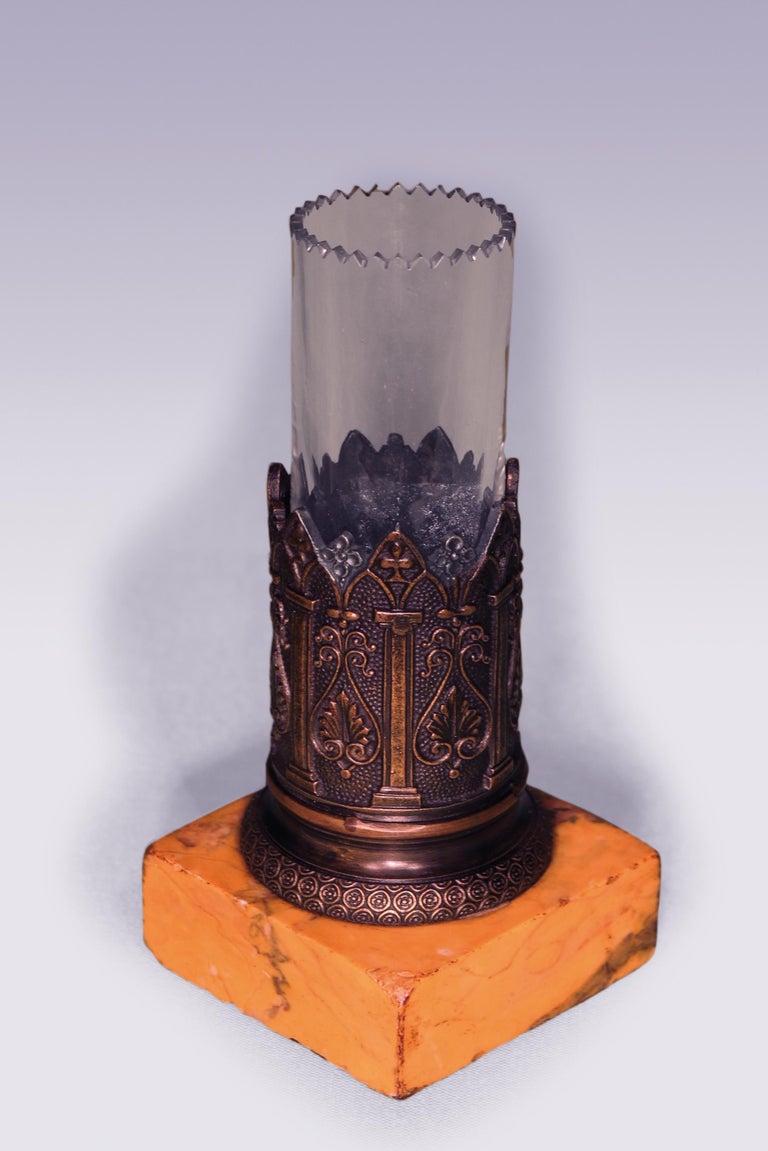 Pair of Regency Period Bronze Spill Vases For Sale at 1stDibs
