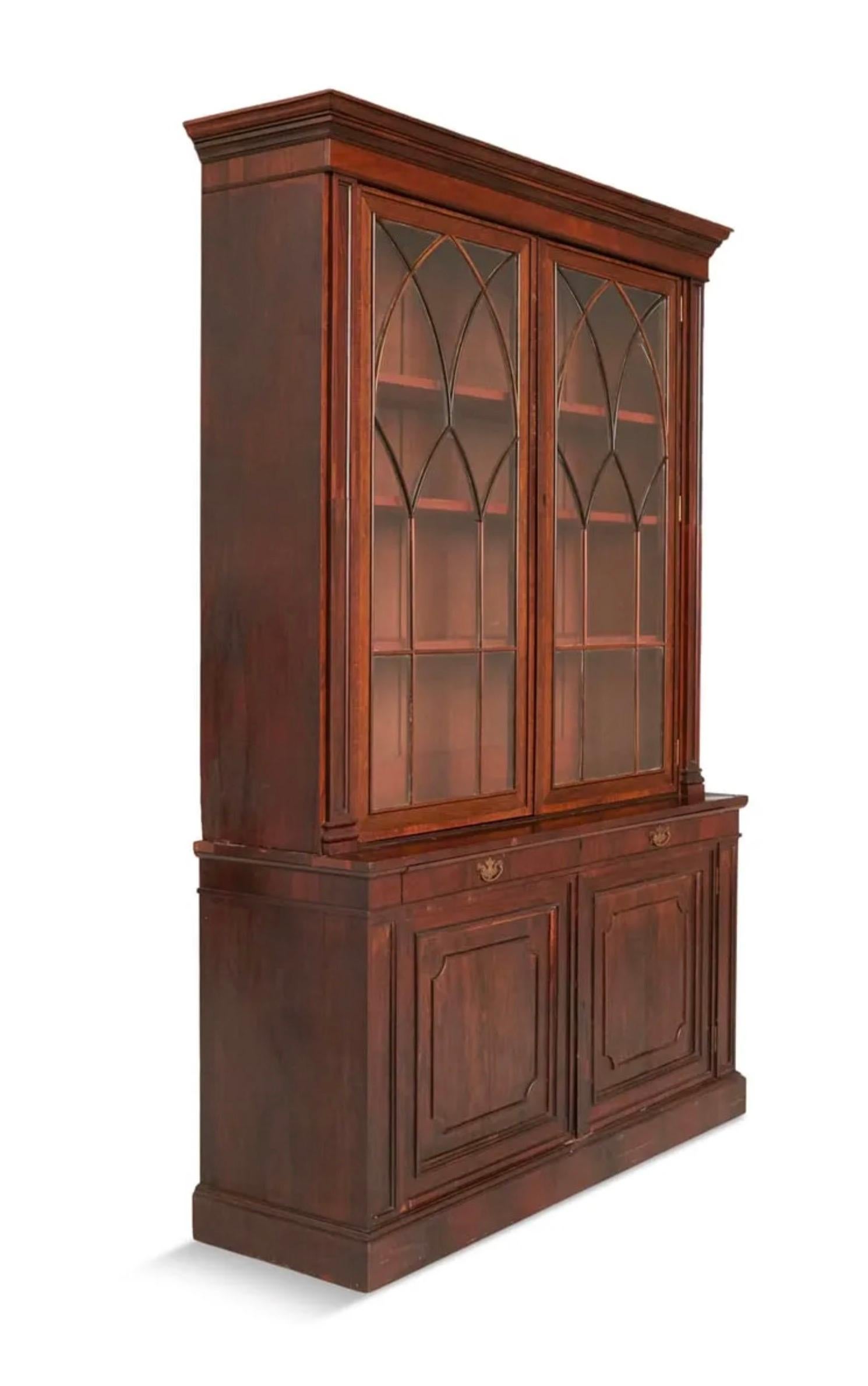 A Pair of Regency Rosewood Bookcases For Sale at 1stDibs