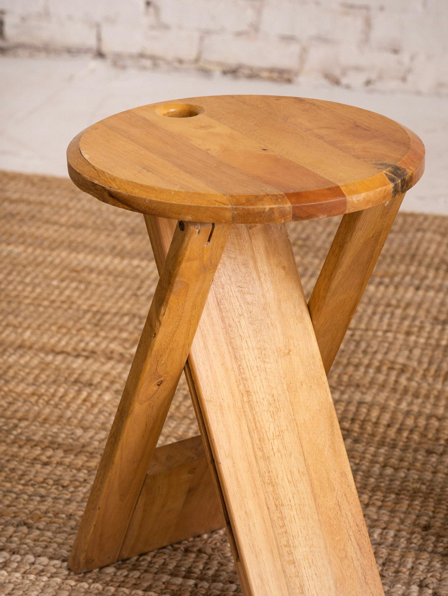 Pair of Roger Tallon Ts Folding Stools at 1stDibs | folding wood stool ...