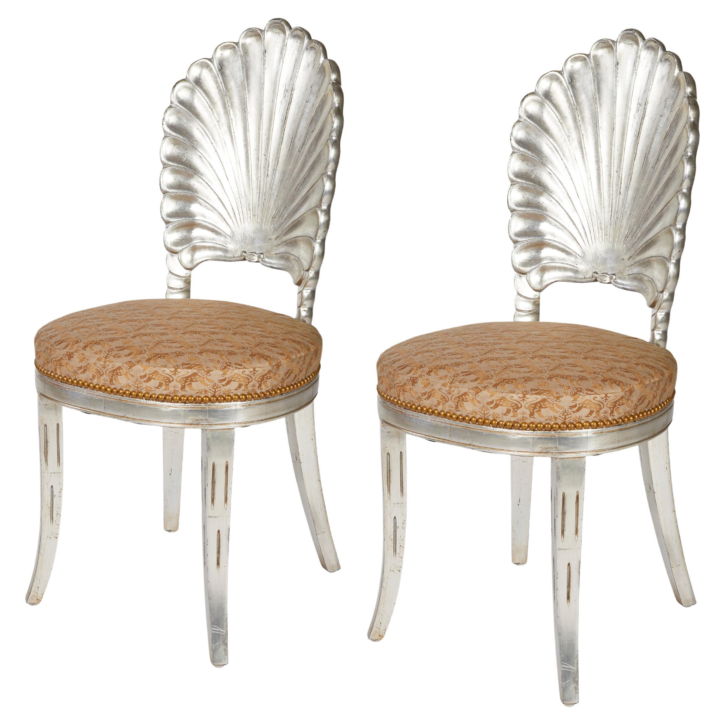 Pair of Gilt Wood Ballroom Chairs at 1stDibs