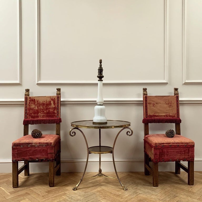 A Pair of Seventeenth Century Italian Chairs For Sale at 1stDibs