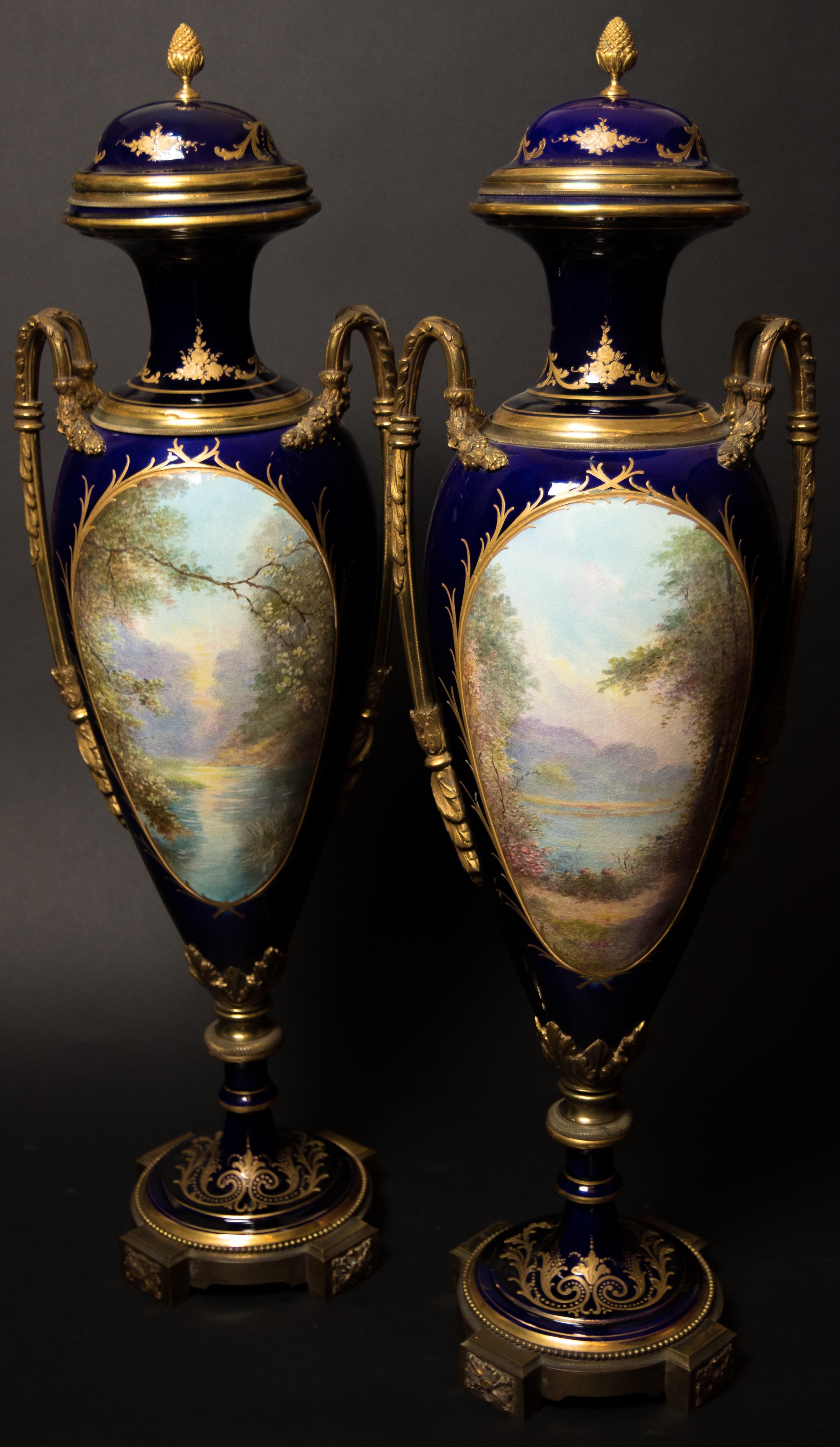 Pair of Sèvres Vases, circa 1880 For Sale at 1stDibs