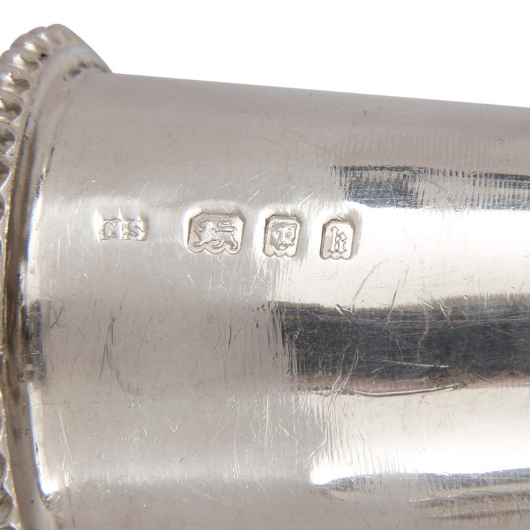 Pair of Silver Gilt Torah Finials or Rimonim by Moses Salkind, London ...