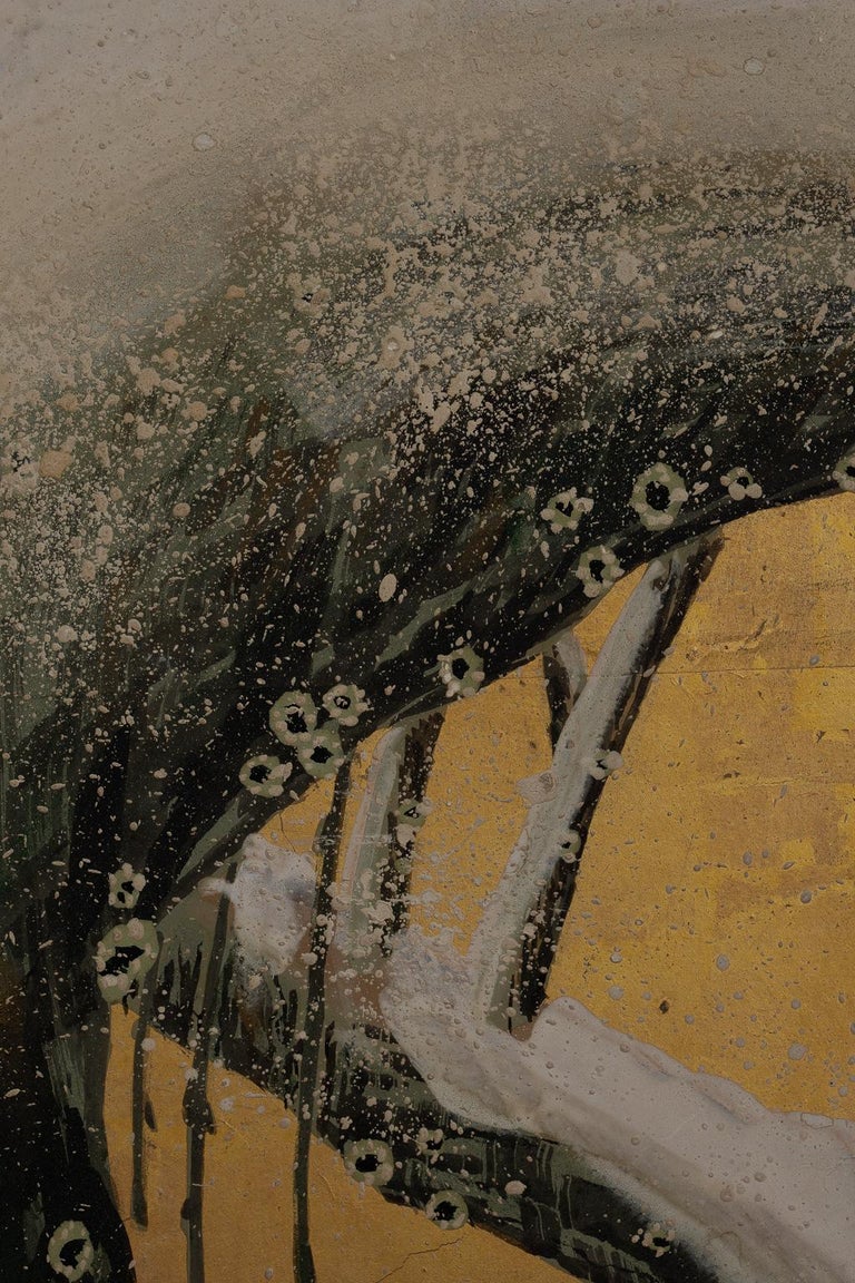 Pair of Six-Fold Japanese Screens Attribtuted to Kano Sansetsu, 1590 ...