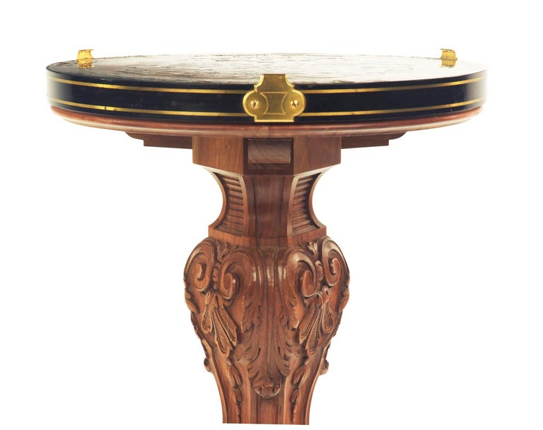Pair of Small Walnut Tables with Boulle-Work Tops by Pillinini For Sale ...