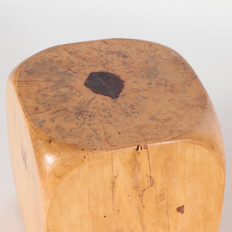 Pair of Solid Cube Pedestals Stools, 21st Century For Sale at 1stDibs