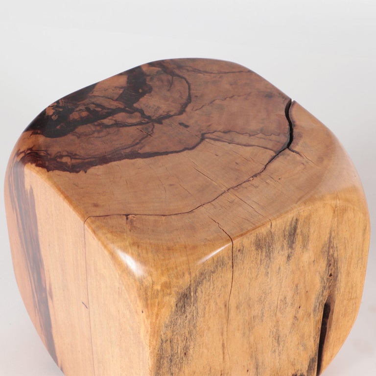 Pair of Solid Cube Pedestals Stools, 21st Century For Sale at 1stDibs