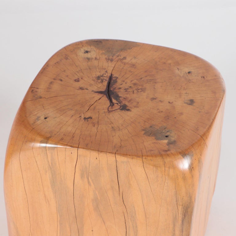 Pair of Solid Cube Pedestals Stools, 21st Century For Sale at 1stDibs