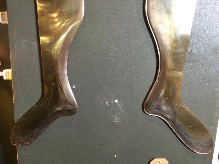 Pair of Steel Factory Stocking Forms For Sale at 1stDibs