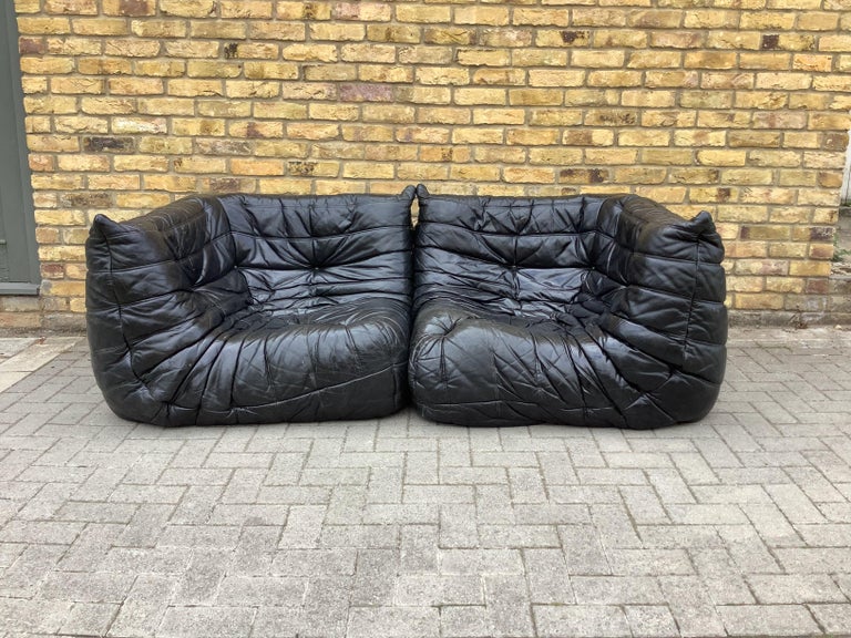 Pair of Togo Corner Sofa Ligne Roset For Sale at 1stDibs