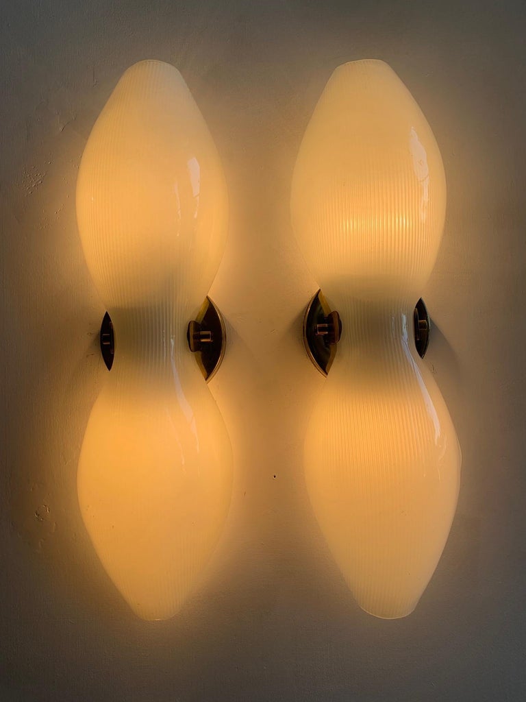 Pair of Unusual Lightolier Sconces at 1stDibs