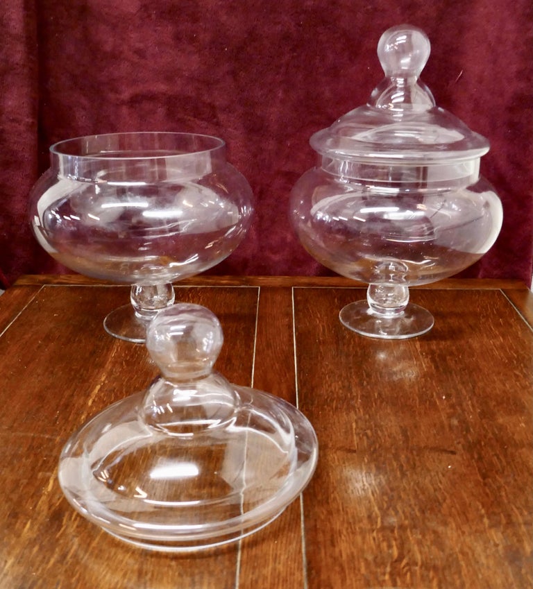 Pair of Very Large Old Storage Jars Shop Display For Sale at 1stDibs