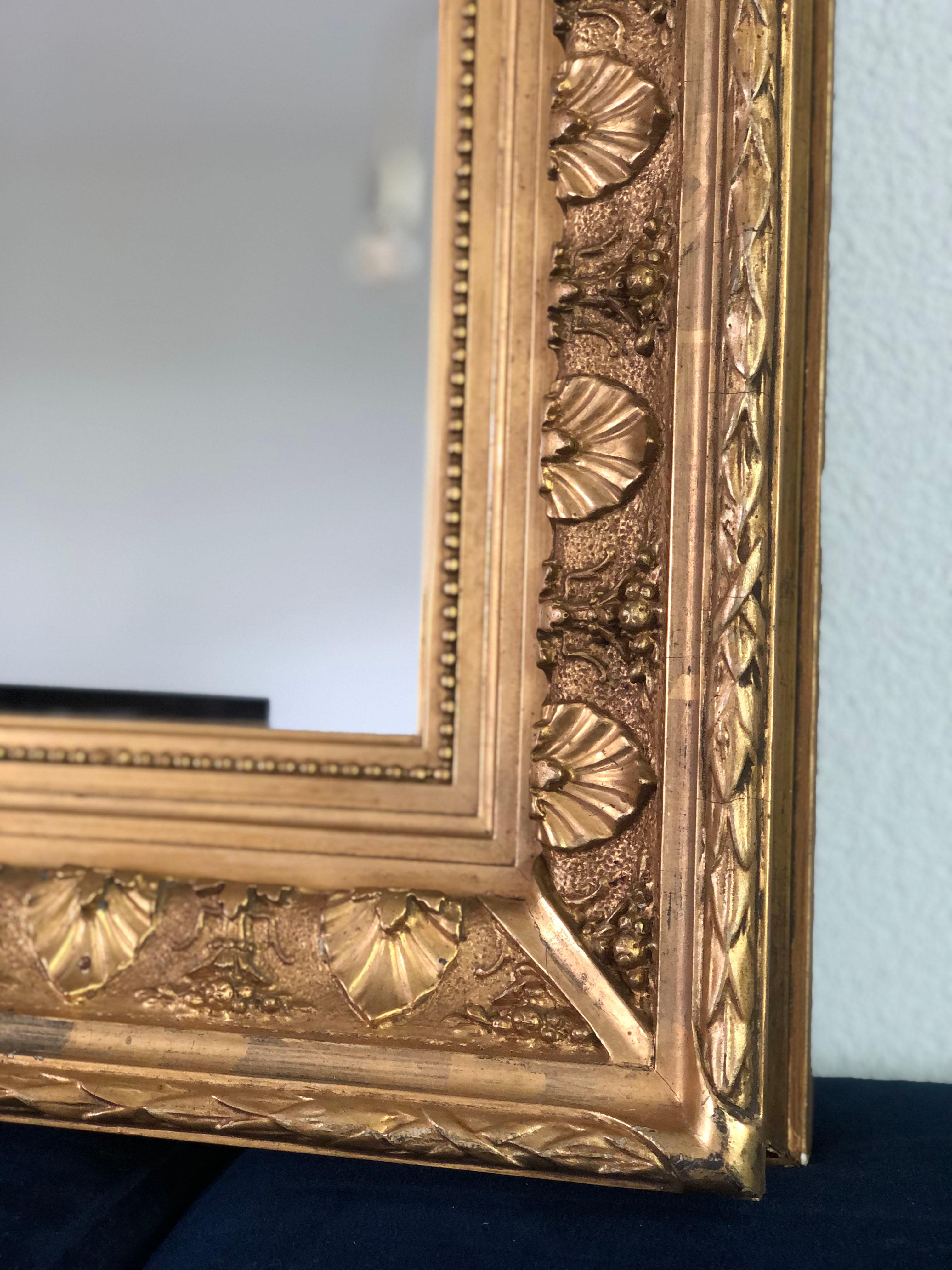 Pair of Victorian Rich Carved and Detailed Giltwood Mirrors For Sale at ...