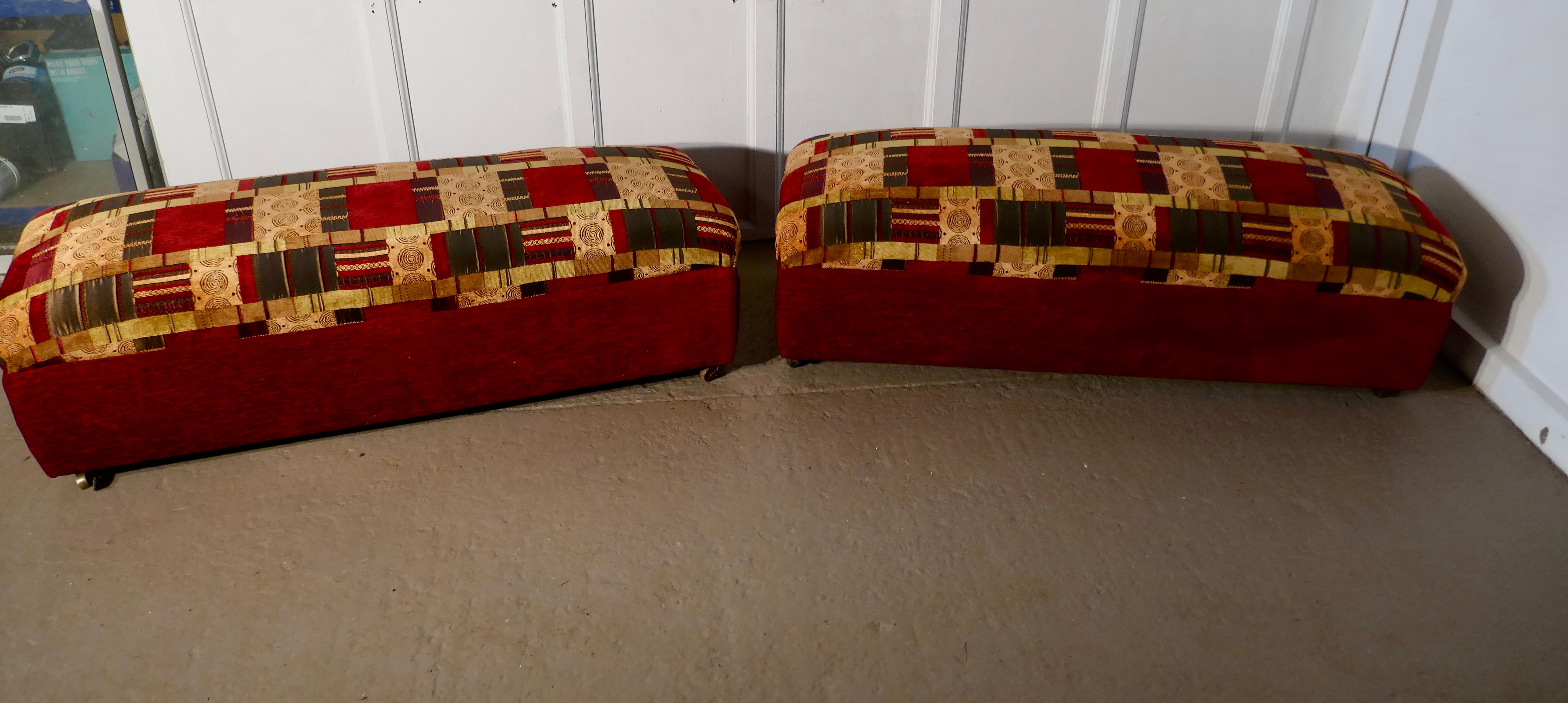 Pair of Victorian Upholstered Ottoman Window Seats at 1stDibs | window ...